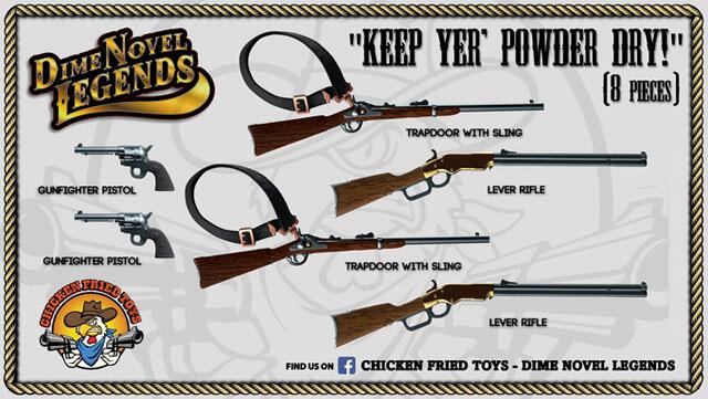 Dime Novel Legends accessory set Keep Yer' Powder Dry