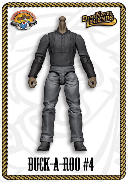 Dime Novel Legends action figure blank Buck-A-Roo #4