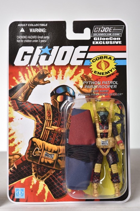 GI JOE Collector's Club 4" figure Python Patrol Paratrooper