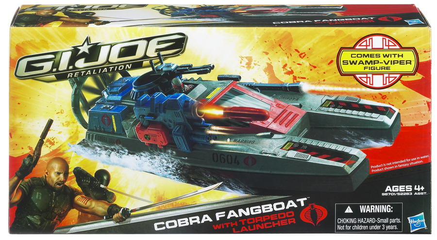 GI JOE Retaliation movie Cobra Fang Boat w/ Swamp Viper