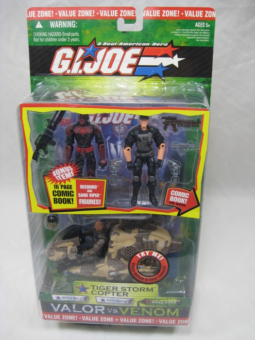 GI JOE Valor vs. Venom Value Zone 3-pack w/ Tiger Storm