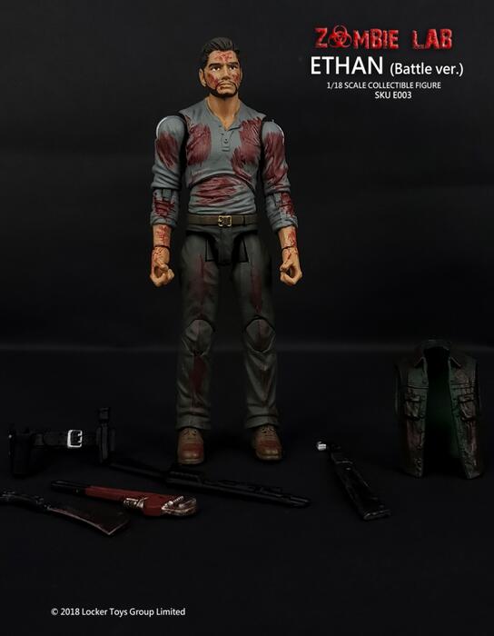 Zombie Lab 1/18 scale (4") action figure Ethan (Battle version)